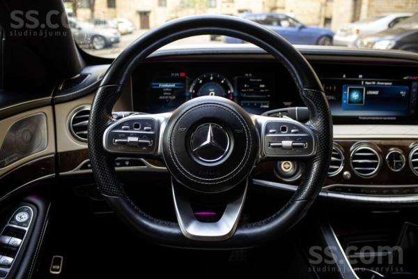 Melns Mercedes-Benz S 400 2018 Rīga, ar dzinēja tilpumu 3.00 L un nobraukumu 276 tūkst. km par 32900 €, foto 9 vietnē AUTOMOTO.COM.LV