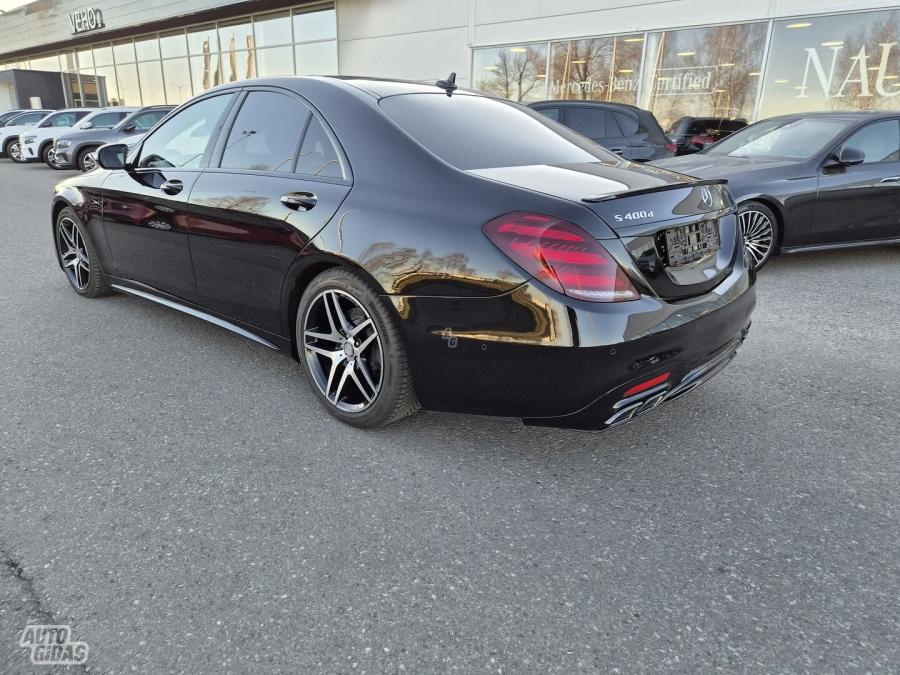 Melns Mercedes-Benz S 400 2019 Kauņa, ar dzinēja tilpumu 2.90 L un nobraukumu 125 tūkst. km par 39000 €, foto 4 vietnē AUTOMOTO.COM.LV