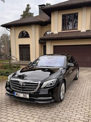 Black Mercedes-Benz S 400 2019 in Riga, with an engine capacity of 3.00 L and mileage of 74 thousand km for 56000 €, photo 14 on AUTOMOTO.COM.LV