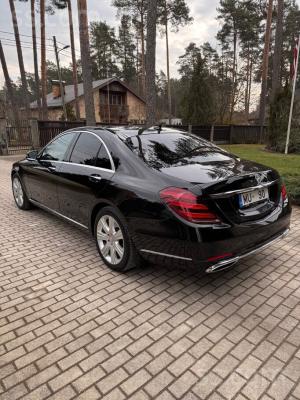 Black Mercedes-Benz S 400 2019 in Riga, with an engine capacity of 3.00 L and mileage of 74 thousand km for 56000 €, photo 16 on AUTOMOTO.COM.LV