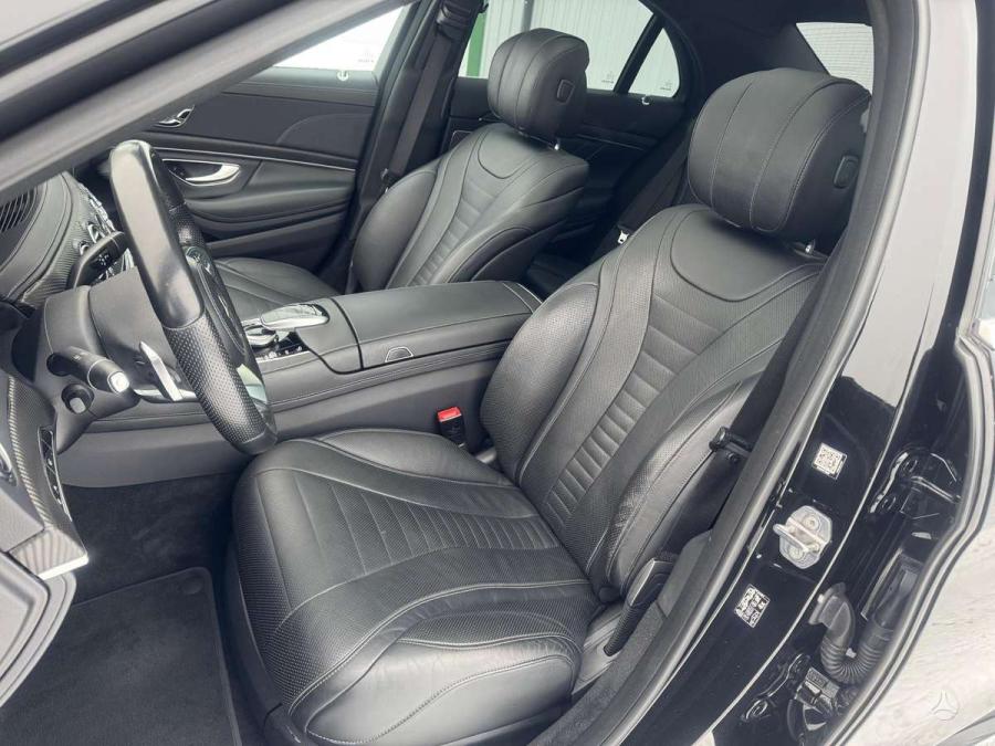 Melns Mercedes-Benz S 400 2020 Kauņa, ar dzinēja tilpumu 3.00 L un nobraukumu 285 tūkst. km par 30500 €, foto 12 vietnē AUTOMOTO.COM.LV