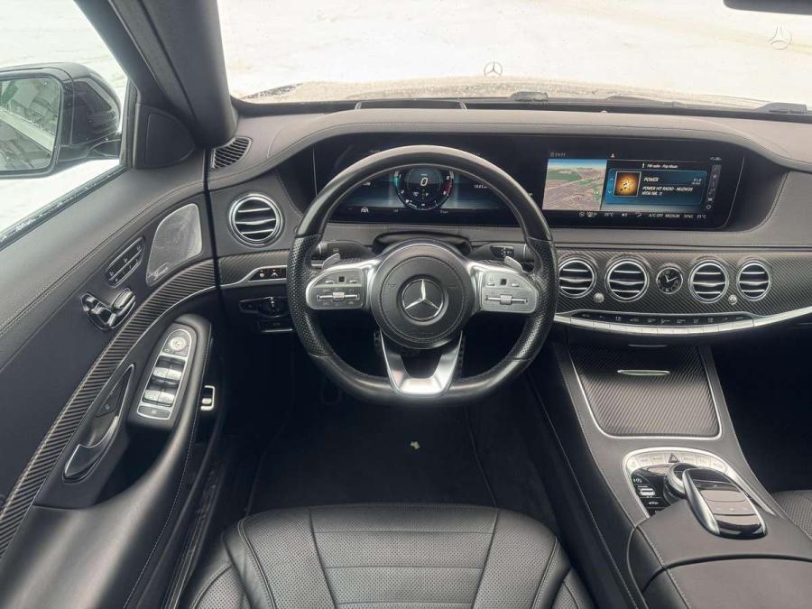 Melns Mercedes-Benz S 400 2020 Kauņa, ar dzinēja tilpumu 3.00 L un nobraukumu 285 tūkst. km par 30500 €, foto 19 vietnē AUTOMOTO.COM.LV