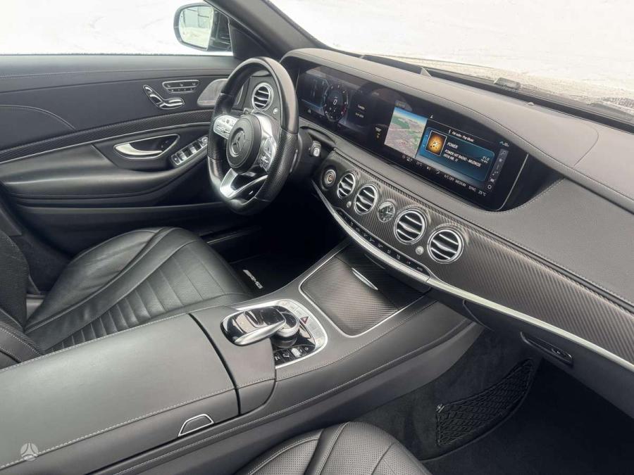 Melns Mercedes-Benz S 400 2020 Kauņa, ar dzinēja tilpumu 3.00 L un nobraukumu 285 tūkst. km par 30500 €, foto 22 vietnē AUTOMOTO.COM.LV