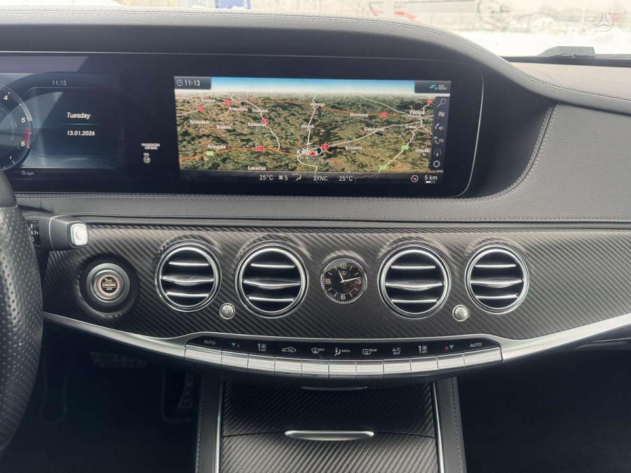 Melns Mercedes-Benz S 400 2020 Kauņa, ar dzinēja tilpumu 3.00 L un nobraukumu 285 tūkst. km par 30500 €, foto 29 vietnē AUTOMOTO.COM.LV