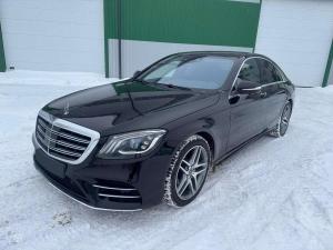 Black Mercedes-Benz S 400 2020 in Kaunas, with an engine capacity of 3.00 L and mileage of 285 thousand km for 30500 €, photo  on AUTOMOTO.COM.LV