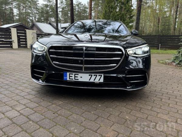 Black Mercedes-Benz S 400 2021 in Riga, with an engine capacity of 2.90 L and mileage of 120 thousand km for 110000 €, photo 7 on AUTOMOTO.COM.LV