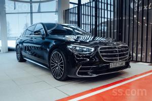 Black Mercedes-Benz S 400 2021 in Riga, with an engine capacity of 3.00 L and mileage of 82 thousand km for 87000 €, photo  on AUTOMOTO.COM.LV