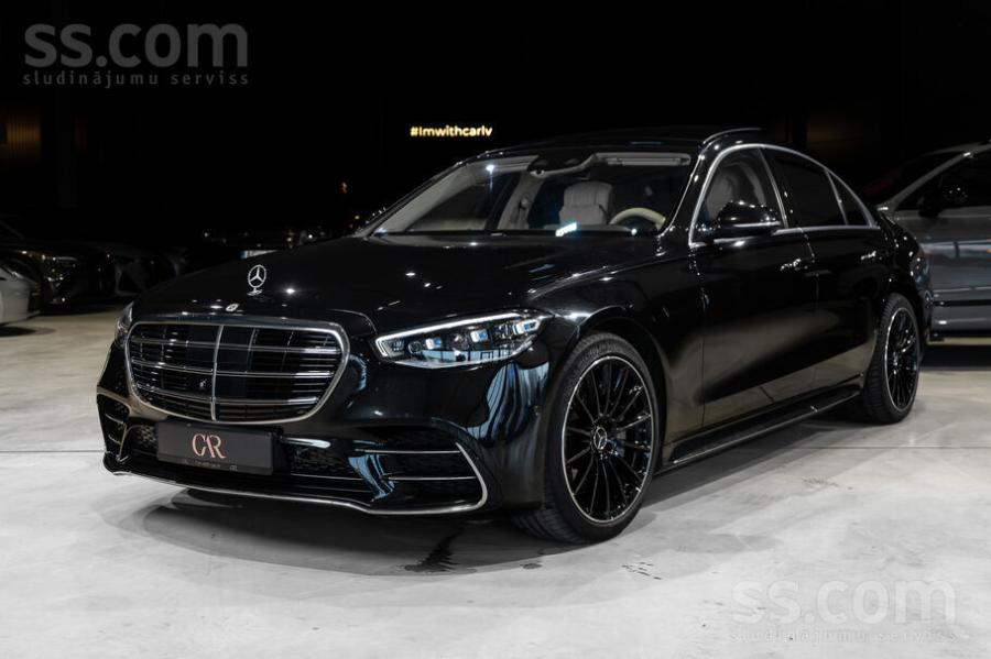 Melns Mercedes-Benz S 400 2021 Rīga, ar dzinēja tilpumu 3.00 L un nobraukumu 59 tūkst. km par 85000 €, foto 1 vietnē AUTOMOTO.COM.LV
