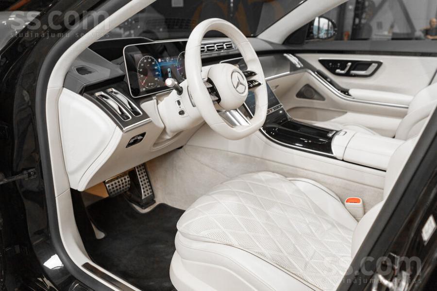 Melns Mercedes-Benz S 400 2021 Rīga, ar dzinēja tilpumu 3.00 L un nobraukumu 59 tūkst. km par 85000 €, foto 10 vietnē AUTOMOTO.COM.LV
