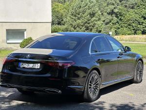 Black Mercedes-Benz S 400 2022 in Vilnius, with an engine capacity of 2.93 L and mileage of 69 thousand km for 83000 €, photo 6 on AUTOMOTO.COM.LV