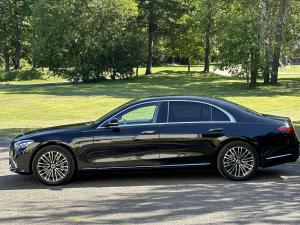 Black Mercedes-Benz S 400 2022 in Vilnius, with an engine capacity of 2.93 L and mileage of 69 thousand km for 83000 €, photo 9 on AUTOMOTO.COM.LV