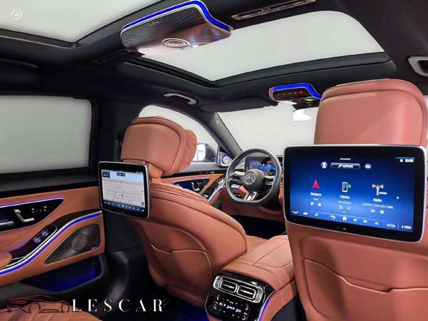 Black Mercedes-Benz S 400 2023 in Vilnius, with an engine capacity of 2.93 L and mileage of 36 thousand km for 106000 €, photo 11 on AUTOMOTO.COM.LV