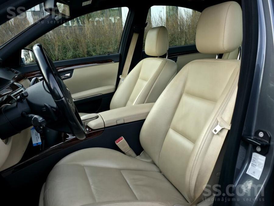 Grey Mercedes-Benz S 400 2009 in Riga, with an engine capacity of 3.50 L and mileage of 163 thousand km for 9850 €, photo 10 on AUTOMOTO.COM.LV