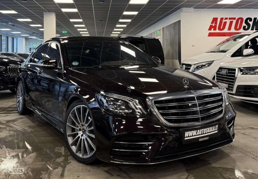 Violet Mercedes-Benz S 400 2018 in Klaipeda, with an engine capacity of 2.90 L and mileage of 249 thousand km for 42900 €, photo 31 on AUTOMOTO.COM.LV