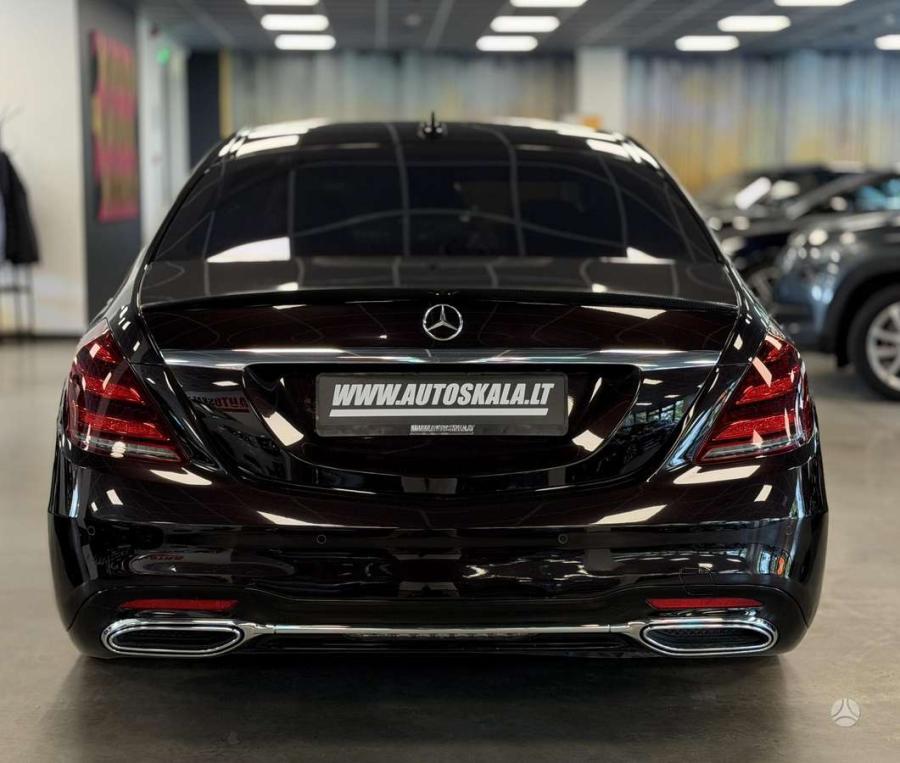 Violet Mercedes-Benz S 400 2018 in Klaipeda, with an engine capacity of 2.93 L and mileage of 252 thousand km for 42900 €, photo 9 on AUTOMOTO.COM.LV