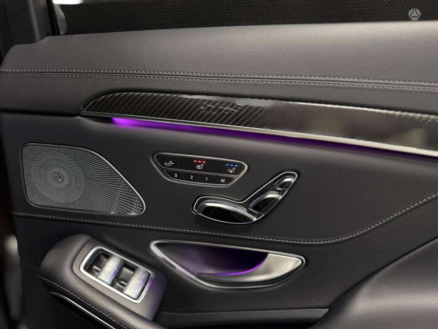 Violet Mercedes-Benz S 400 2018 in Klaipeda, with an engine capacity of 2.93 L and mileage of 252 thousand km for 42900 €, photo 47 on AUTOMOTO.COM.LV