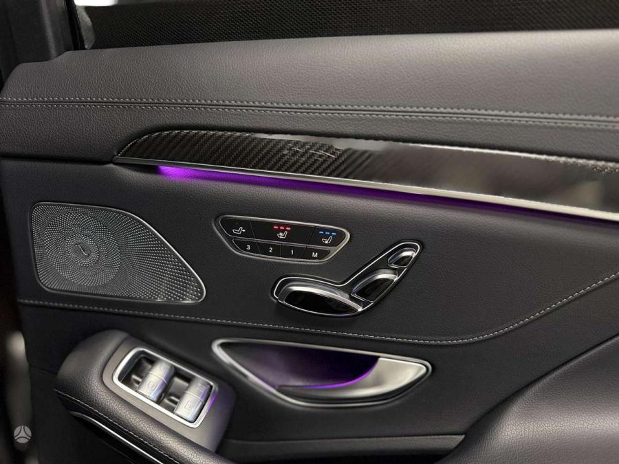 Violet Mercedes-Benz S 400 2018 in Klaipeda, with an engine capacity of 2.93 L and mileage of 252 thousand km for 41900 €, photo 31 on AUTOMOTO.COM.LV