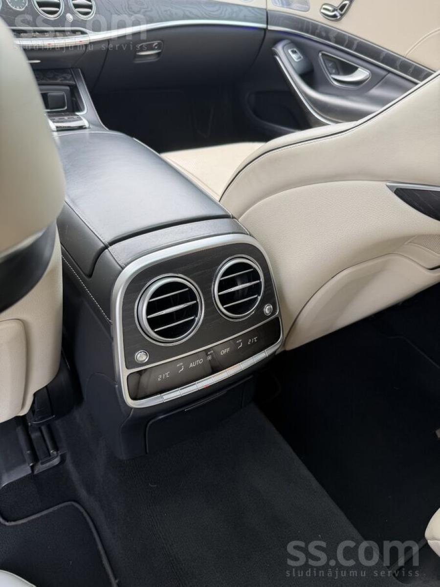 Balts Mercedes-Benz S 400 2018 Rīga, ar dzinēja tilpumu 3.00 L un nobraukumu 179 tūkst. km par 47900 €, foto 15 vietnē AUTOMOTO.COM.LV