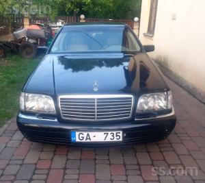 Black Mercedes-Benz s-420 1999 in Riga, with an engine capacity of 4.20 L and mileage of 289 thousand km for 3700 €, photo 5 on AUTOMOTO.COM.LV