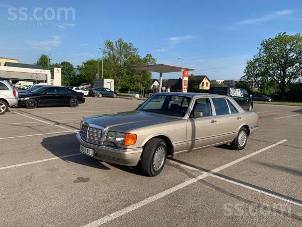 Brown Mercedes-Benz s-420 1988 in Riga, with an engine capacity of 4.20 L and mileage of 114 thousand km for 12000 €, photo 2 on AUTOMOTO.COM.LV