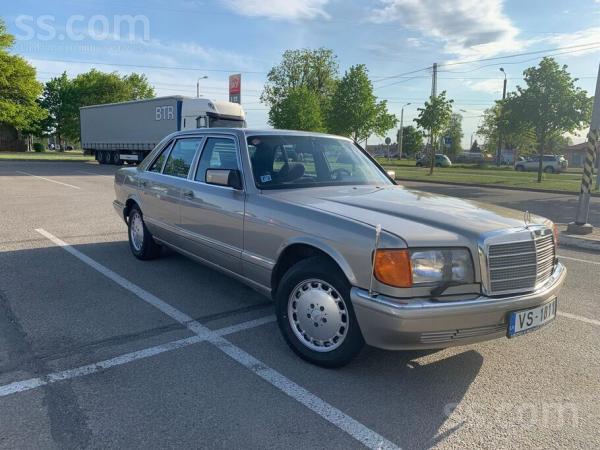 Brown Mercedes-Benz s-420 1988 in Riga, with an engine capacity of 4.20 L and mileage of 114 thousand km for 12000 €, photo 3 on AUTOMOTO.COM.LV