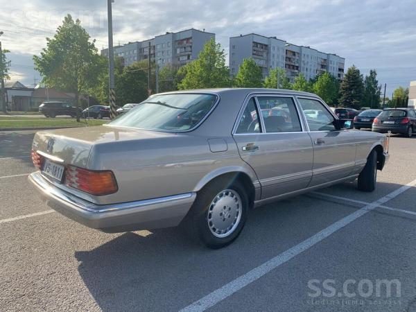 Brown Mercedes-Benz s-420 1988 in Riga, with an engine capacity of 4.20 L and mileage of 114 thousand km for 12000 €, photo 4 on AUTOMOTO.COM.LV