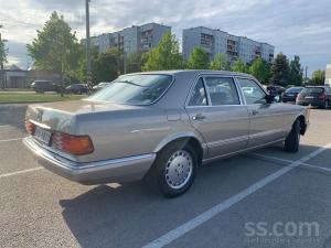 Brown Mercedes-Benz s-420 1988 in Riga, with an engine capacity of 4.20 L and mileage of 114 thousand km for 12000 €, photo 4 on AUTOMOTO.COM.LV