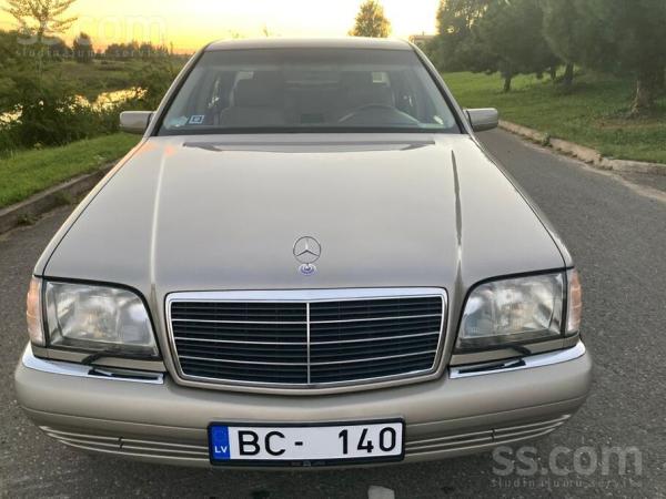 Brown Mercedes-Benz s-420 1997 in Ogre, with an engine capacity of 4.20 L and mileage of 98 thousand km for 22350 €, photo 5 on AUTOMOTO.COM.LV