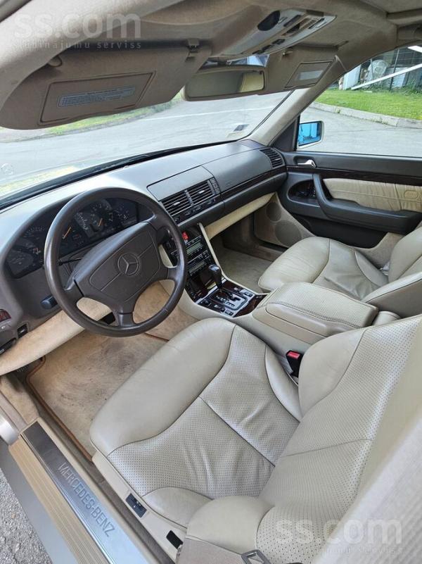 Brown Mercedes-Benz s-420 1997 in Ogre, with an engine capacity of 4.20 L and mileage of 98 thousand km for 22350 €, photo 7 on AUTOMOTO.COM.LV