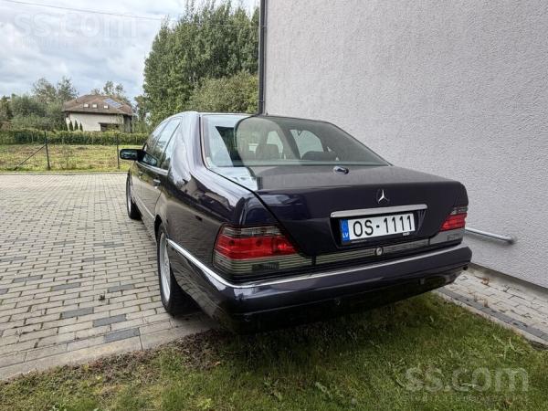 Violet Mercedes-Benz s-420 1997 in Riga, with an engine capacity of 4.20 L and mileage of 334 thousand km for 7900 €, photo 4 on AUTOMOTO.COM.LV