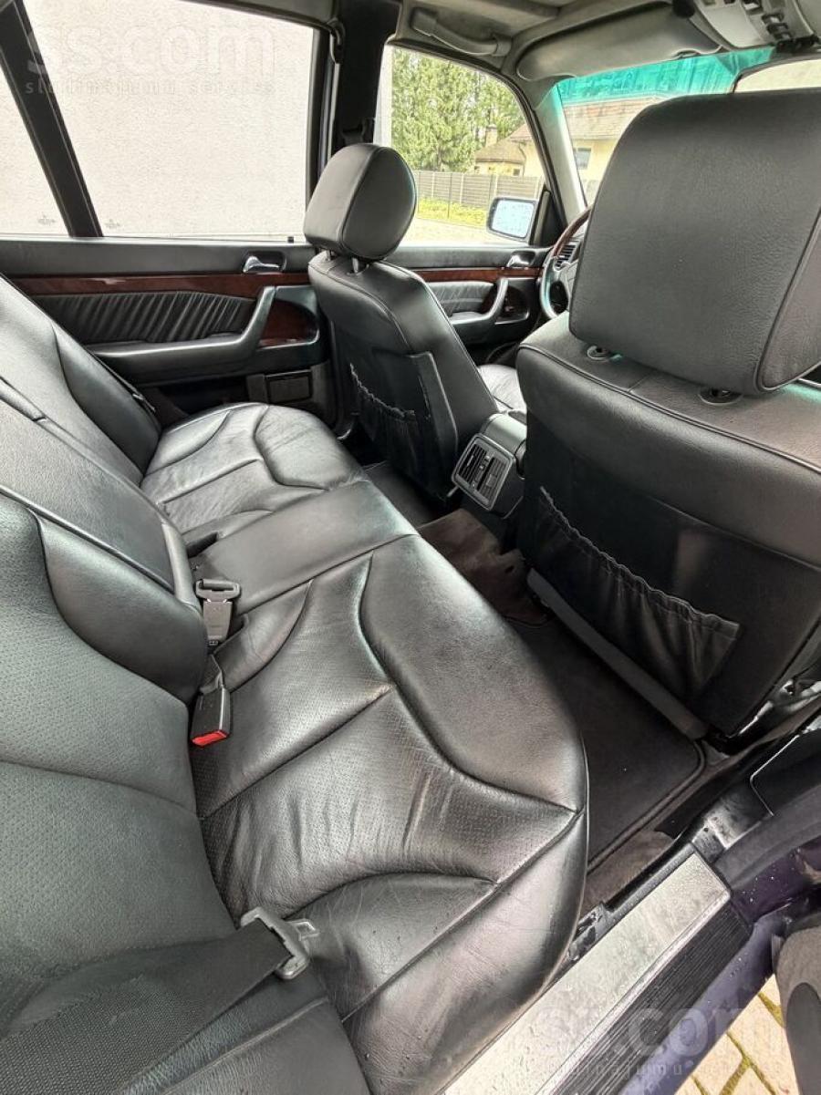Violet Mercedes-Benz s-420 1997 in Riga, with an engine capacity of 4.20 L and mileage of 334 thousand km for 7900 €, photo 7 on AUTOMOTO.COM.LV