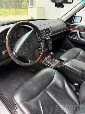 Violet Mercedes-Benz s-420 1997 in Riga, with an engine capacity of 4.20 L and mileage of 334 thousand km for 7900 €, photo 10 on AUTOMOTO.COM.LV