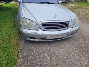 Grey Mercedes-Benz S 430 1999 in Marijampole, with an engine capacity of 4.27 L and mileage of 196 thousand km for 2499 €, photo  on AUTOMOTO.COM.LV