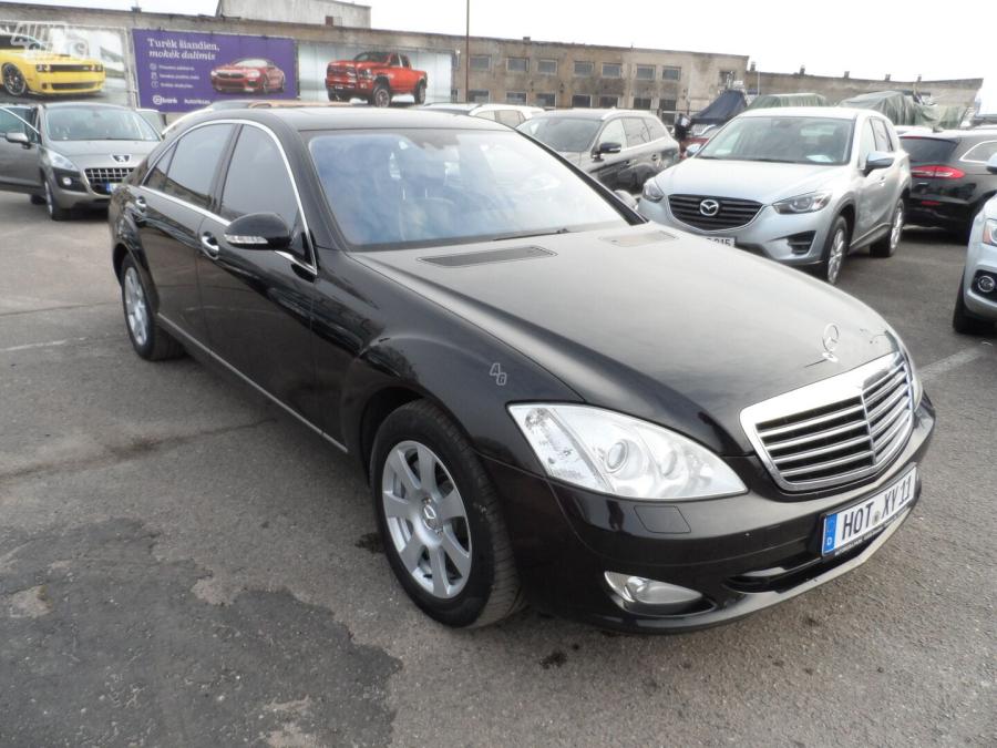 Melns Mercedes-Benz S 450 2007 Klaipėda, ar dzinēja tilpumu 4.70 L un nobraukumu 283 tūkst. km par 11900 €, foto 1 vietnē AUTOMOTO.COM.LV
