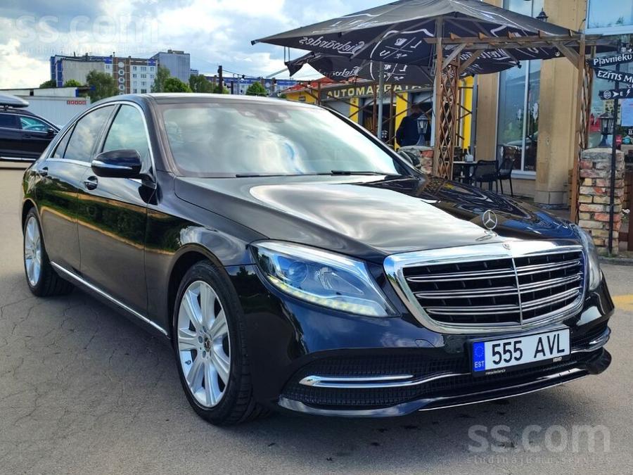 Melns Mercedes-Benz S 450 2018 Rīga, ar dzinēja tilpumu 3.00 L un nobraukumu 0 tūkst. km par 43000 €, foto 1 vietnē AUTOMOTO.COM.LV