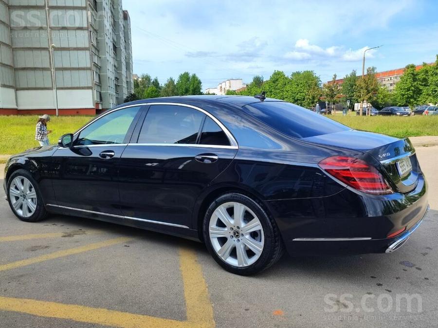 Melns Mercedes-Benz S 450 2018 Rīga, ar dzinēja tilpumu 3.00 L un nobraukumu 0 tūkst. km par 43000 €, foto 4 vietnē AUTOMOTO.COM.LV