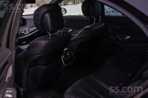 Black Mercedes-Benz S 450 2018 in Riga, with an engine capacity of 3.00 L and mileage of 192 thousand km for 39900 €, photo 11 on AUTOMOTO.COM.LV