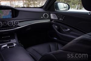 Black Mercedes-Benz S 450 2018 in Riga, with an engine capacity of 3.00 L and mileage of 192 thousand km for 39900 €, photo 14 on AUTOMOTO.COM.LV