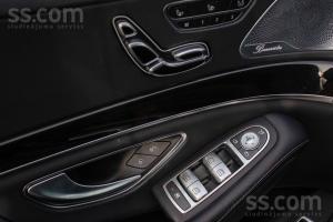 Black Mercedes-Benz S 450 2018 in Riga, with an engine capacity of 3.00 L and mileage of 192 thousand km for 39900 €, photo 17 on AUTOMOTO.COM.LV