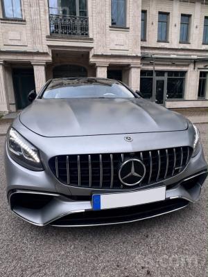 Grey Mercedes-Benz S 450 2018 in Riga, with an engine capacity of 3.00 L and mileage of 154 thousand km for 57900 €, photo 4 on AUTOMOTO.COM.LV