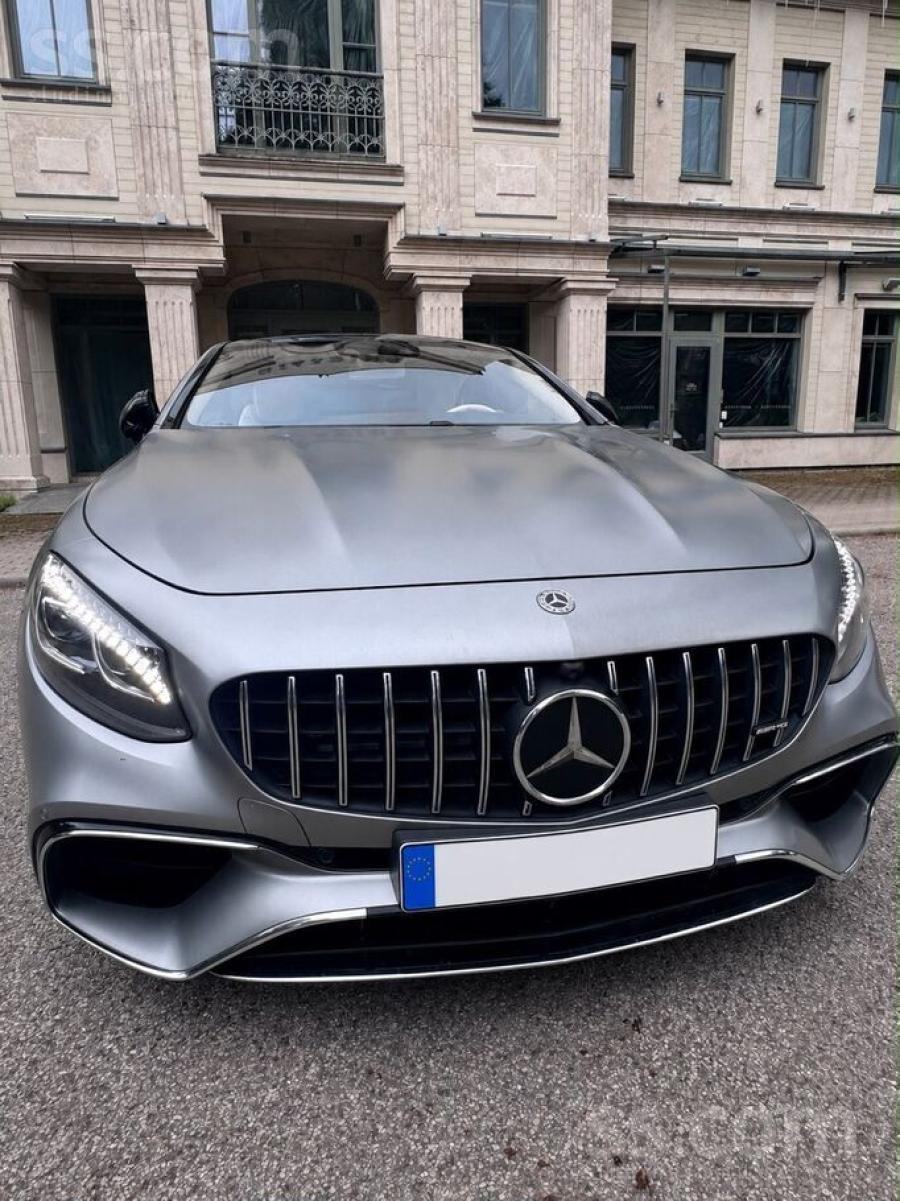 Grey Mercedes-Benz S 450 2018 in Riga, with an engine capacity of 3.00 L and mileage of 154 thousand km for 57900 €, photo 4 on AUTOMOTO.COM.LV