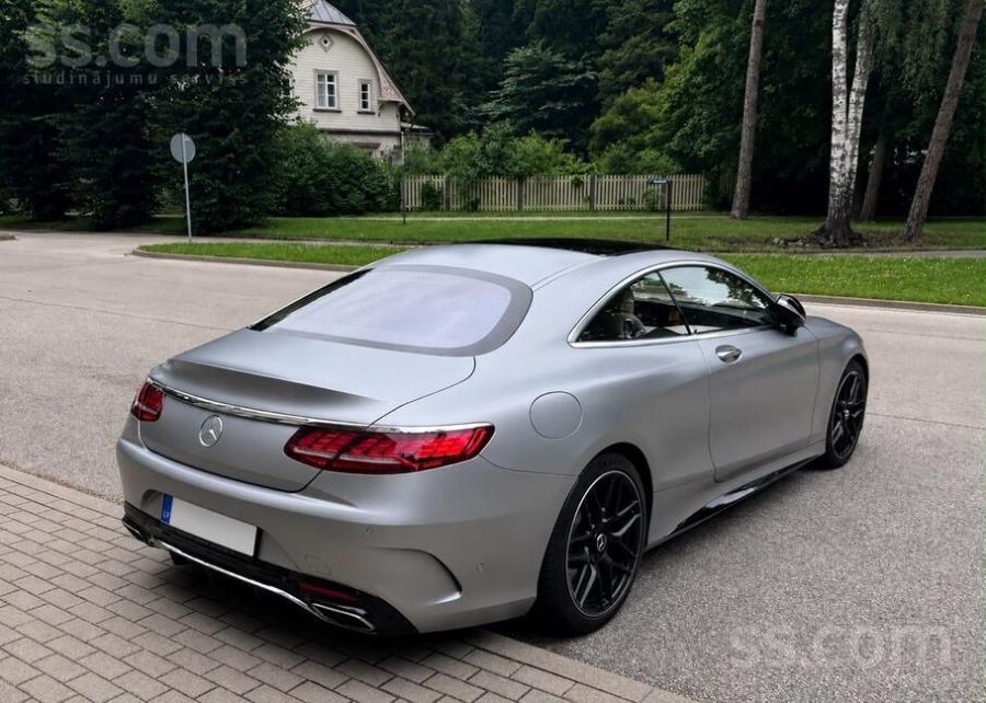 Grey Mercedes-Benz S 450 2018 in Riga, with an engine capacity of 3.00 L and mileage of 154 thousand km for 57900 €, photo 9 on AUTOMOTO.COM.LV