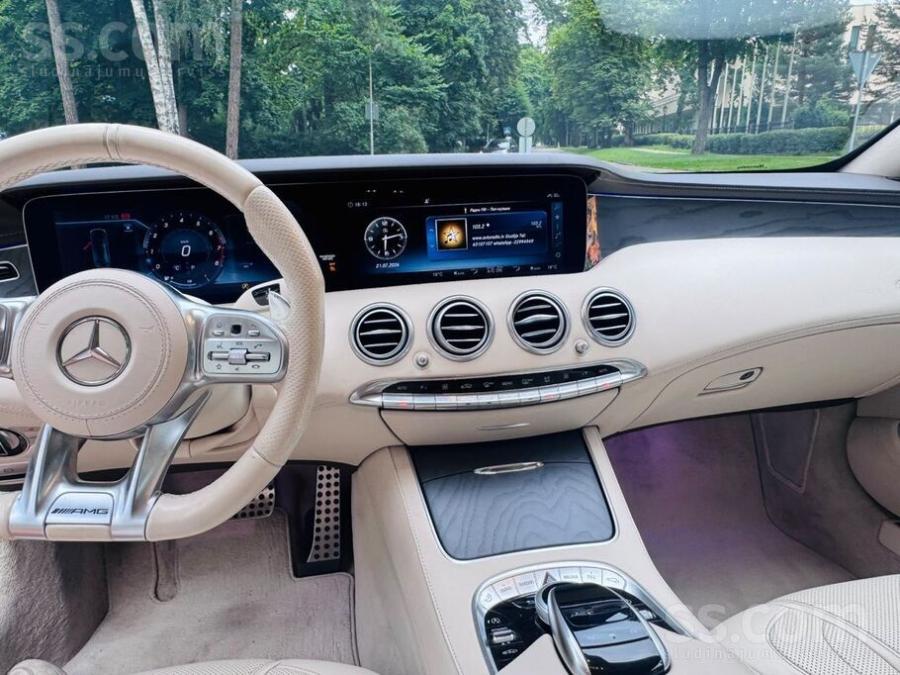 Grey Mercedes-Benz S 450 2018 in Riga, with an engine capacity of 3.00 L and mileage of 154 thousand km for 57900 €, photo 12 on AUTOMOTO.COM.LV