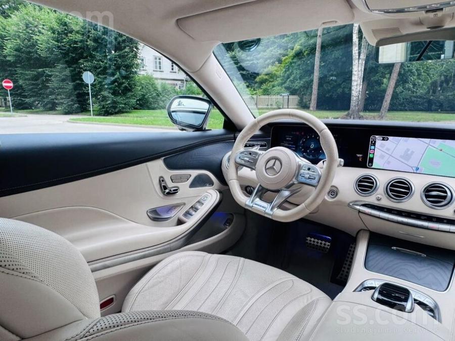 Grey Mercedes-Benz S 450 2018 in Riga, with an engine capacity of 3.00 L and mileage of 154 thousand km for 57900 €, photo 13 on AUTOMOTO.COM.LV