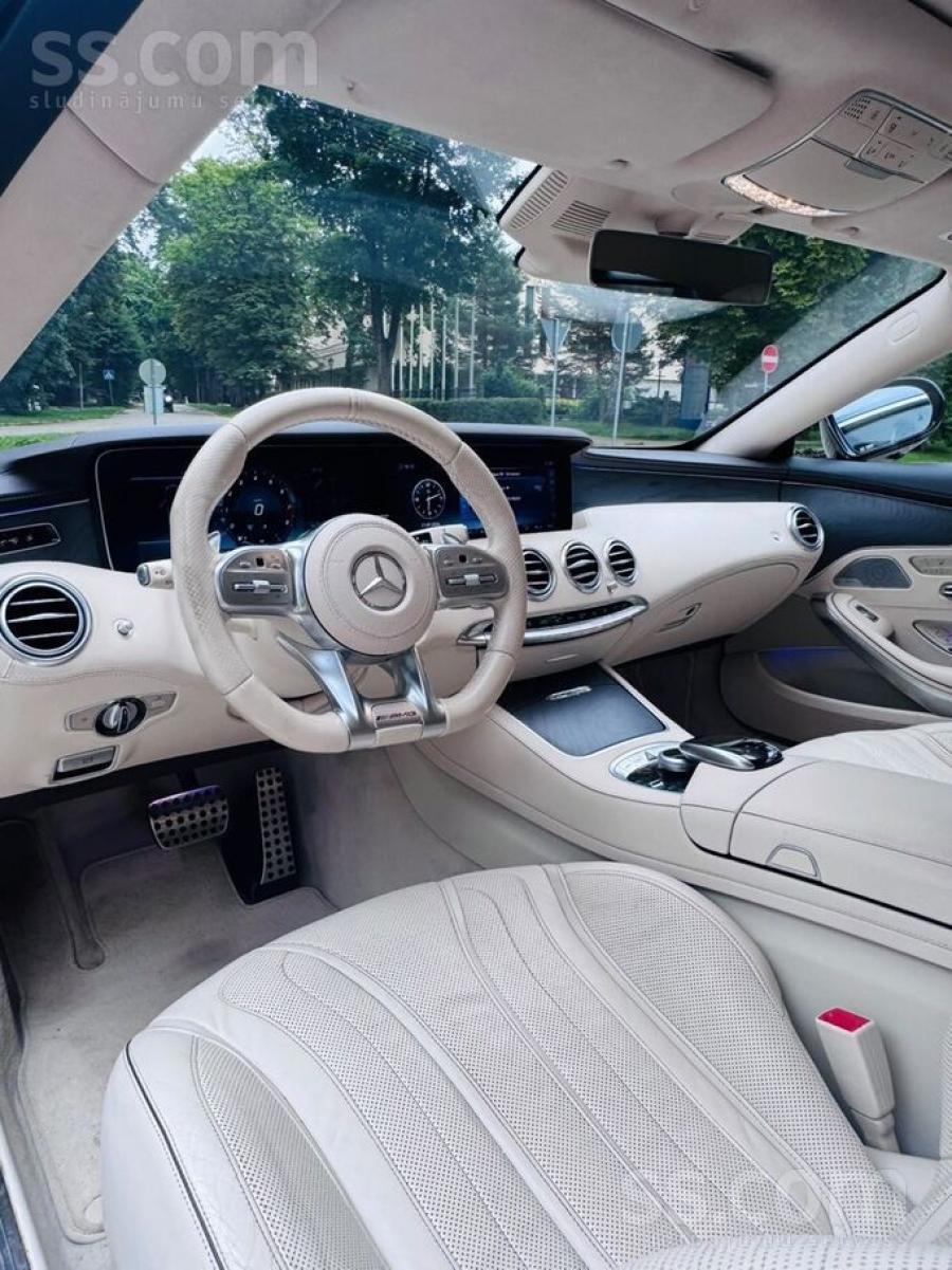 Grey Mercedes-Benz S 450 2018 in Riga, with an engine capacity of 3.00 L and mileage of 154 thousand km for 57900 €, photo 14 on AUTOMOTO.COM.LV