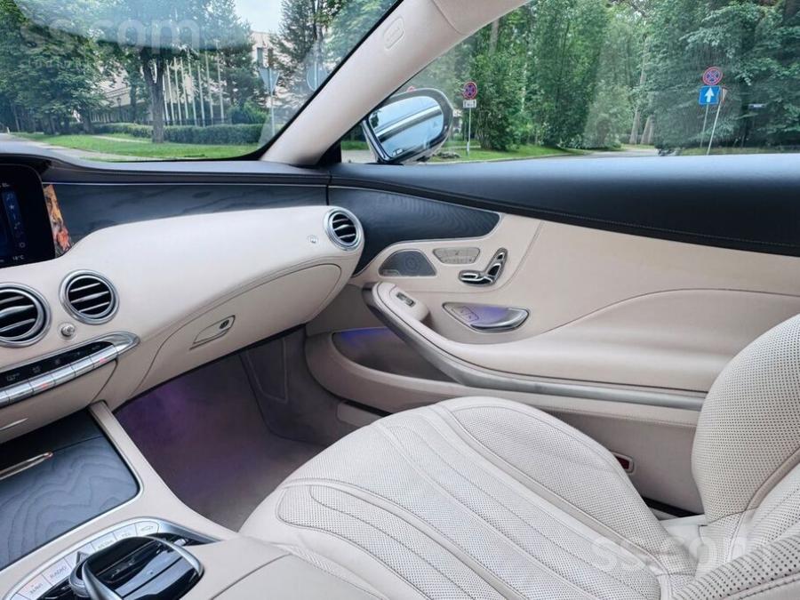 Grey Mercedes-Benz S 450 2018 in Riga, with an engine capacity of 3.00 L and mileage of 154 thousand km for 57900 €, photo 17 on AUTOMOTO.COM.LV