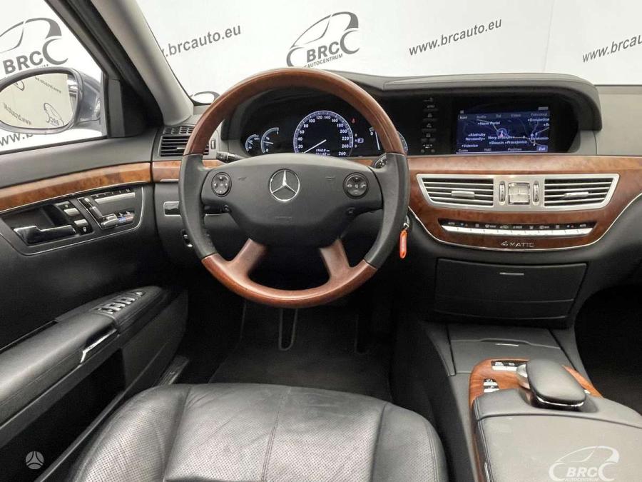 Pelēks Mercedes-Benz S 450 2007 Viļņa, ar dzinēja tilpumu 4.66 L un nobraukumu 211 tūkst. km par 8200 €, foto 18 vietnē AUTOMOTO.COM.LV
