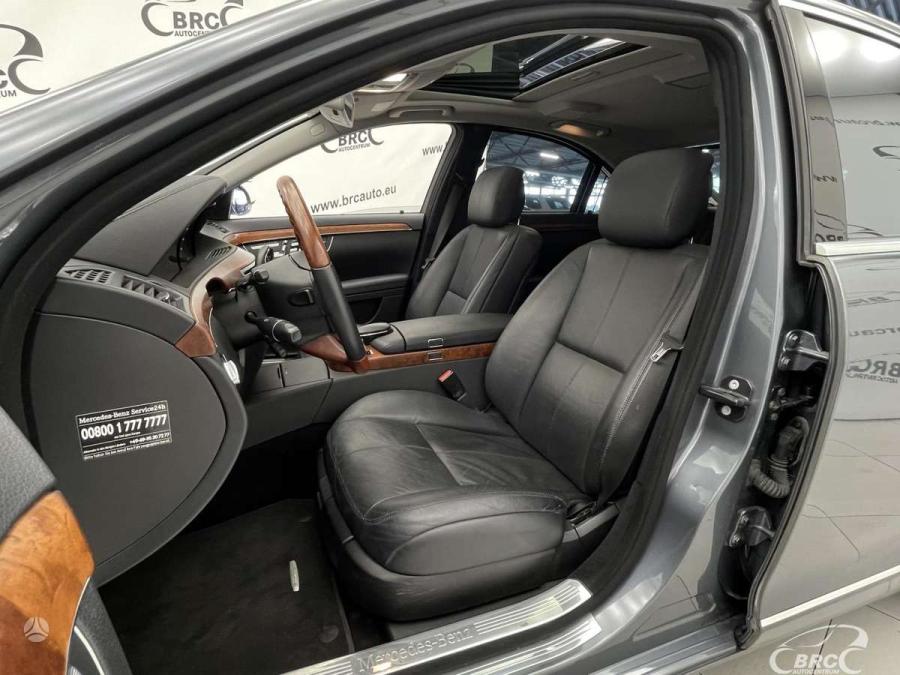 Pelēks Mercedes-Benz S 450 2007 Viļņa, ar dzinēja tilpumu 4.66 L un nobraukumu 211 tūkst. km par 7400 €, foto 28 vietnē AUTOMOTO.COM.LV
