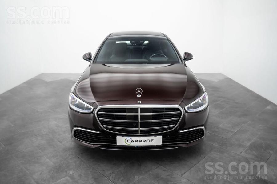 Red Mercedes-Benz S 450 2021 in Tallinn, with an engine capacity of 3.00 L and mileage of 44 thousand km for 74899 €, photo 5 on AUTOMOTO.COM.LV