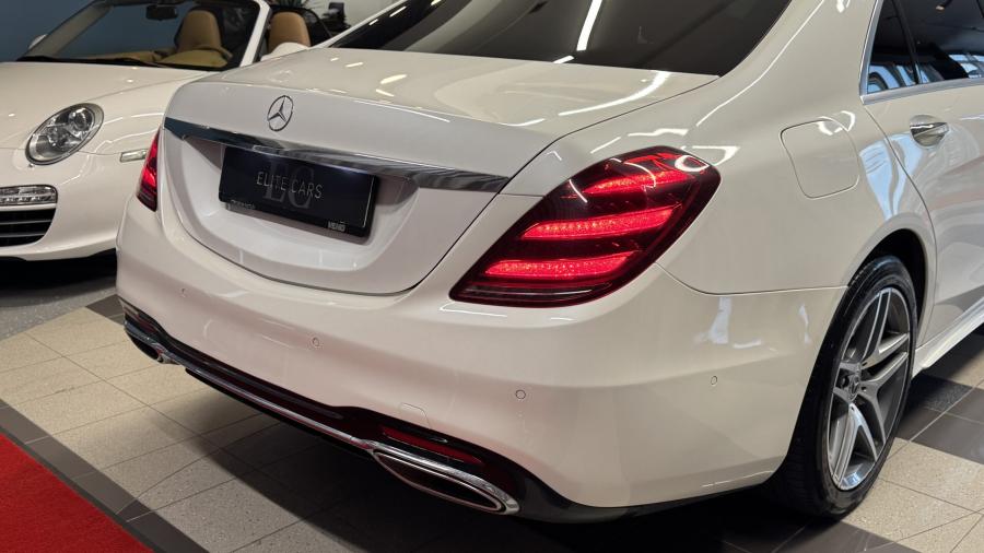 White Mercedes-Benz S 450 2019 in Riga, with an engine capacity of 3.00 L and mileage of 168 thousand km for 42990 €, photo 11 on AUTOMOTO.COM.LV